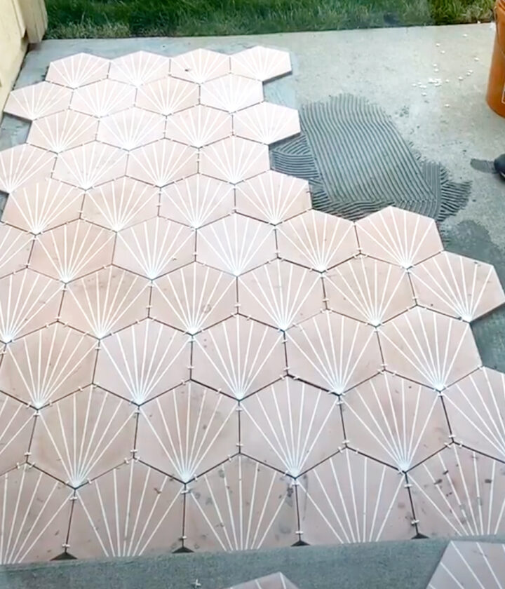 A Modern Take On Outdoor Tile Over Concrete Patio - vhudgins